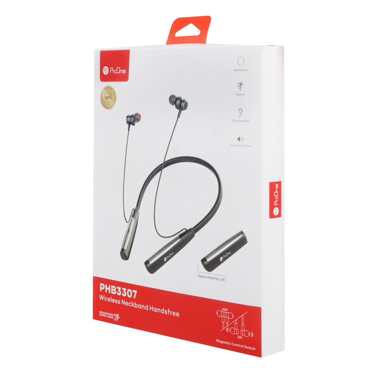 هندزفری گردنی ProOne مدل PHB3307 - مشکی بنفش - فروشگاه - پنل فروشگاهی eways