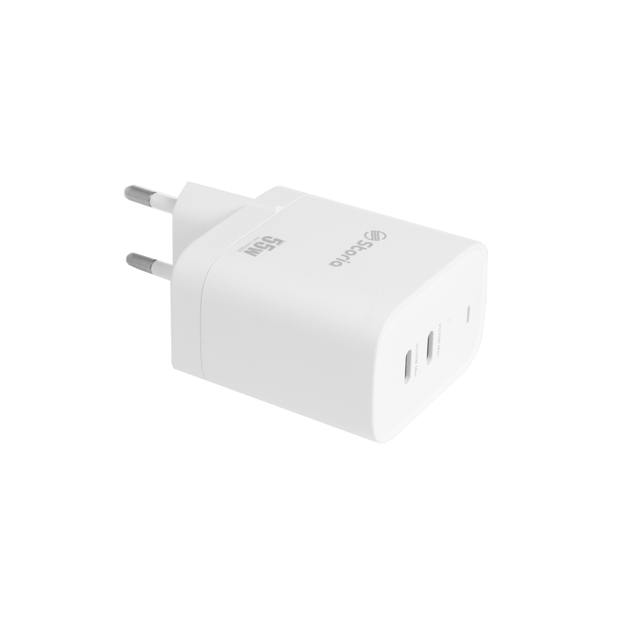 شارژر دیواری فست و PD دو پورت Storia مدل ST-BC03 55W - سفید - فروشگاه - پنل فروشگاهی eways