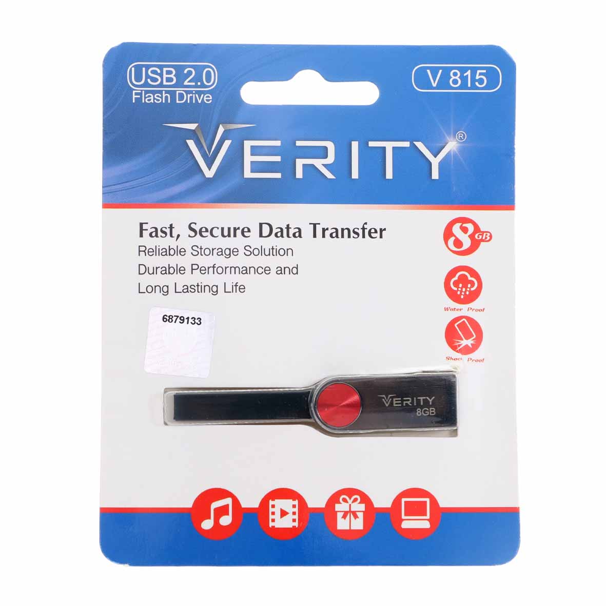 Verity V815 USB2.0 Flash Memory-8GB-(گارانتی آسان سرویس) قرمز - فروشگاه - پنل فروشگاهی eways