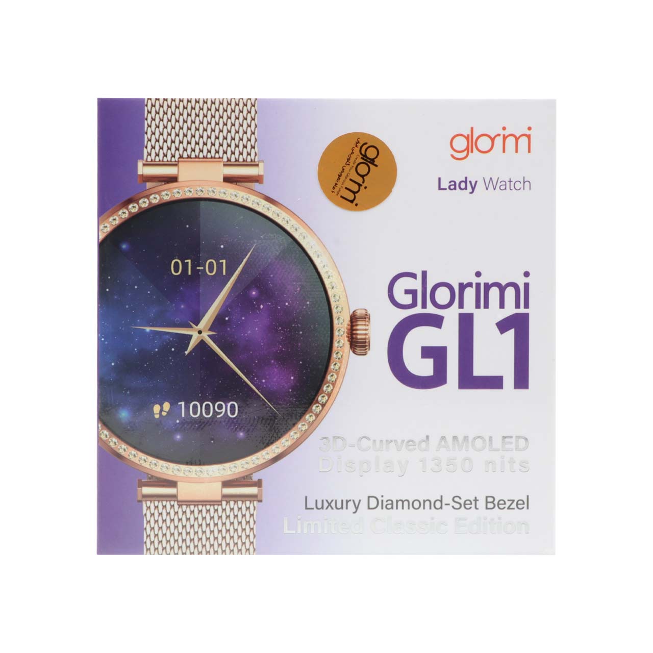 ساعت هوشمند Glorimi مدل Lady Watch GL1 - نقره ای (گارانتی 18 ماهه شرکتی ...