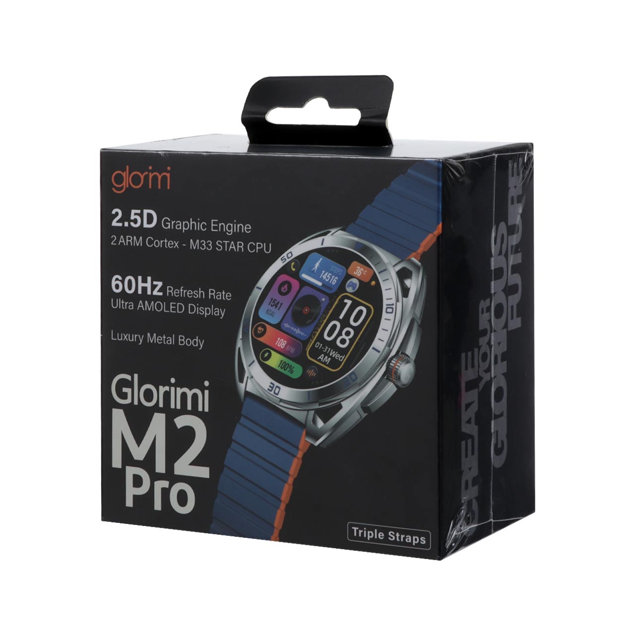 ساعت هوشمند Glorimi مدل M2 Pro - آبی نارنجی (گارانتی شش ماهه شرکتی ...