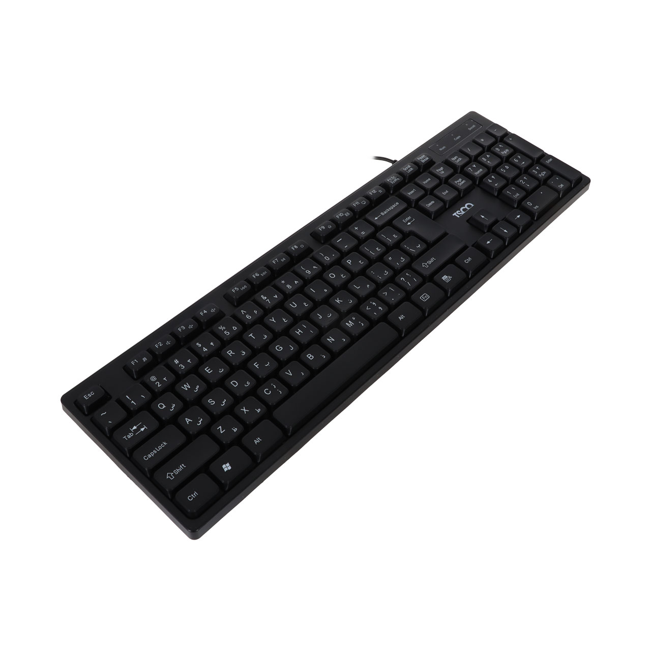 کیبورد باسیم TSCO مدل TK 8072 - مشکی - فروشگاه - پنل فروشگاهی eways