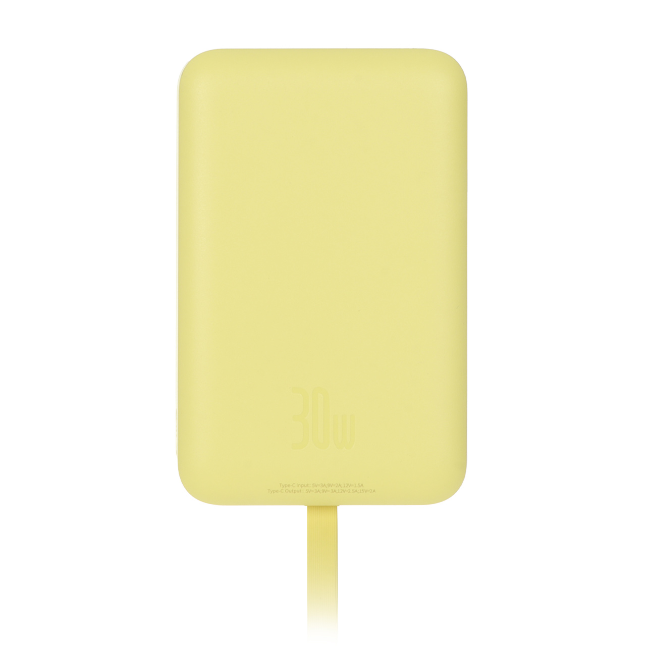 پاوربانک (فست شارژ) Baseus 10000mAh مدل PPCXM10T 30W - زرد (گارانتی ...