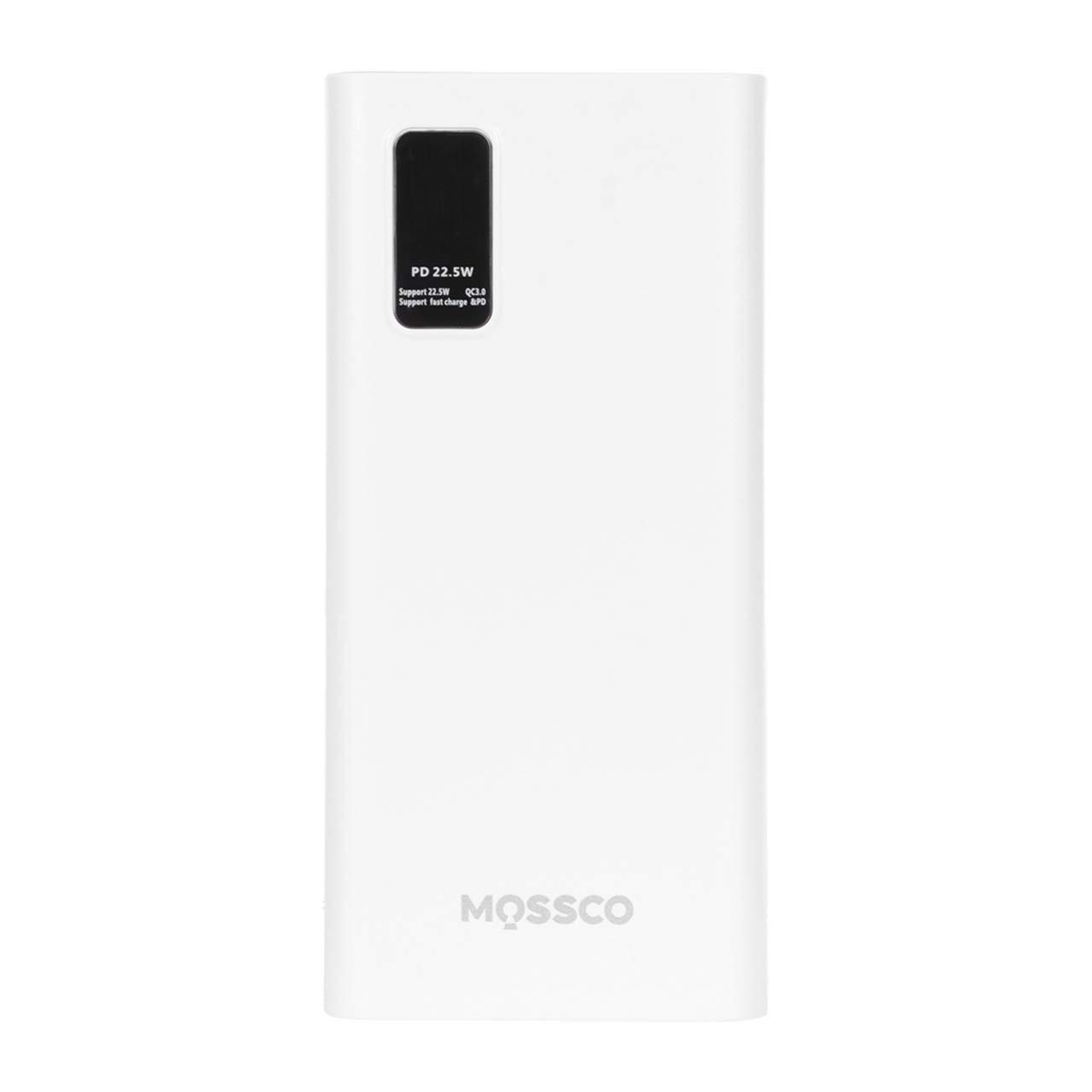 پاوربانک (PD و فست شارژ) Mossco 20000mAh مدل K200 22.5W - سفید - فروشگاه - پنل فروشگاهی eways