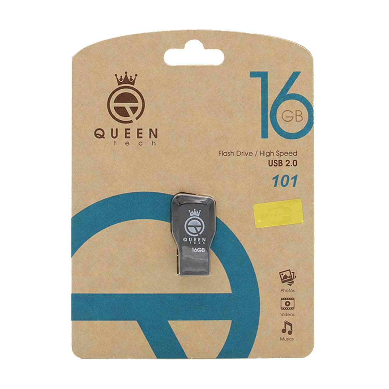 Queen tech-101 USB2.0 Flash Memory-16GB (گارانتی مادام العمر شرکت آی تین) مشکی - فروشگاه - پنل ...