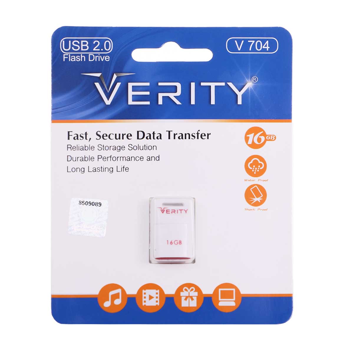 Verity V704 USB2.0 Flash Memory-16GB-(گارانتی آسان سرویس) سفید - فروشگاه - پنل فروشگاهی eways