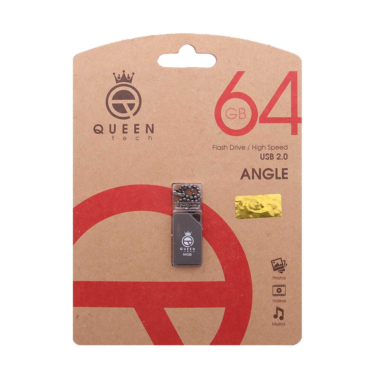 Queen Angle USB2.0 Flash Memory-64GB مشکی (گارانتی مادام العمر شرکت آی تین) - فروشگاه - پنل ...