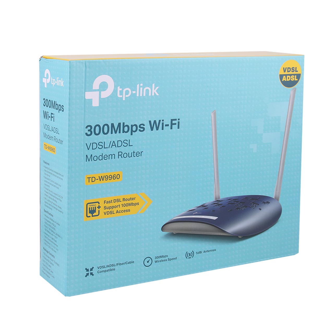 TP-LINK TD-W9960 300Mbps Wireless N VDSL/ADSL Modem Router-سرمه ای ...