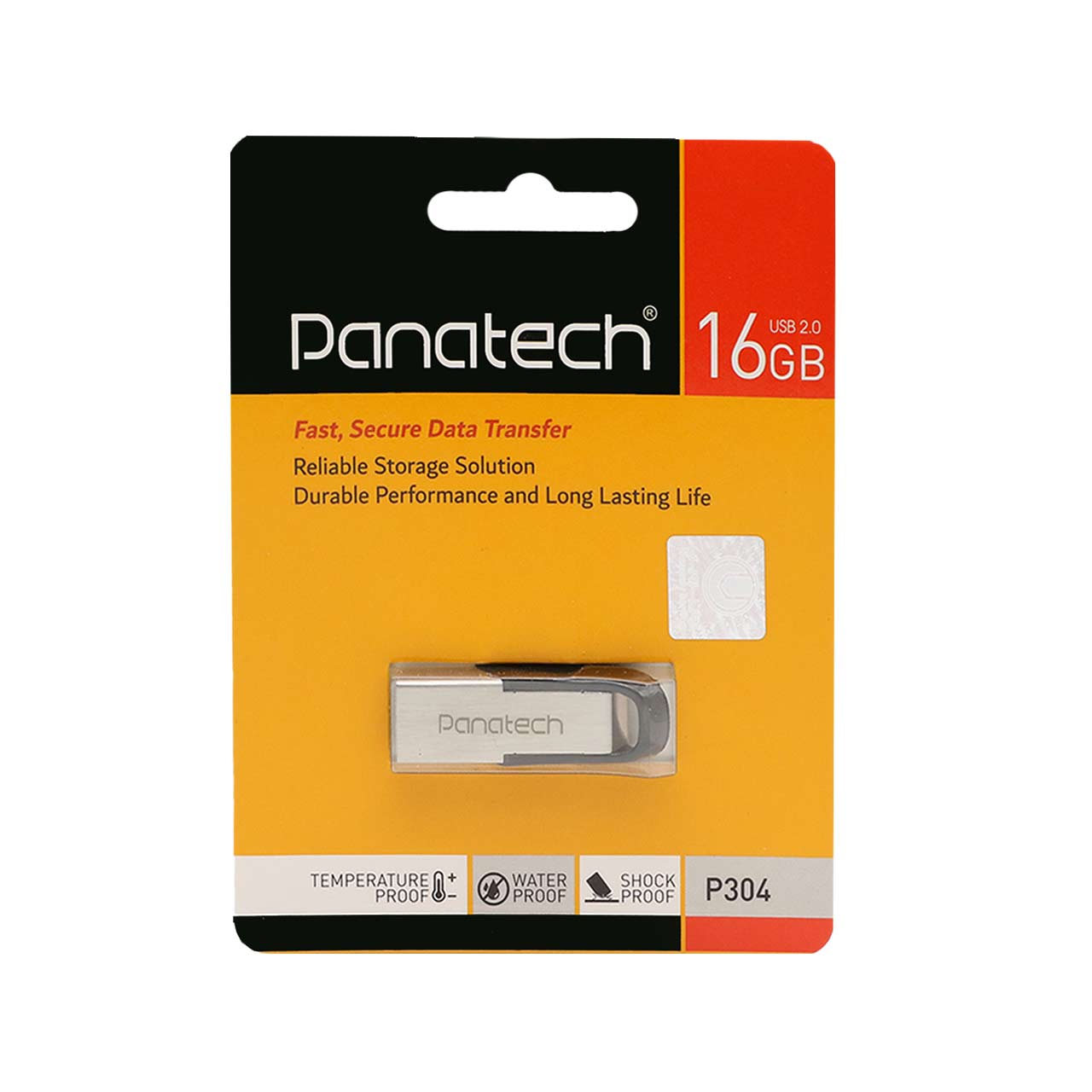 Panatech P304 USB2.0 Flash Memory-16GB-(گارانتی آسان سرویس) نقره ای ...