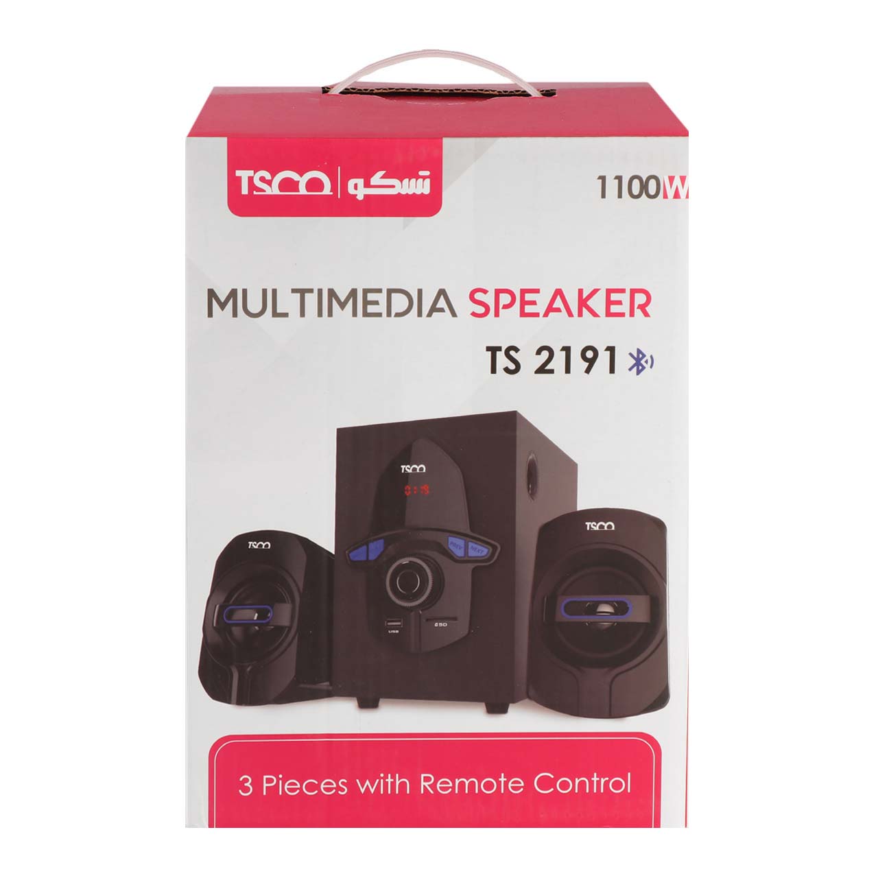 اسپیکر رومیزی (دسکتاپ) سه تکه TSCO مدل TS 2191 - مشکی با توان خروجی 14W - فروشگاه - پنل فروشگاهی ...