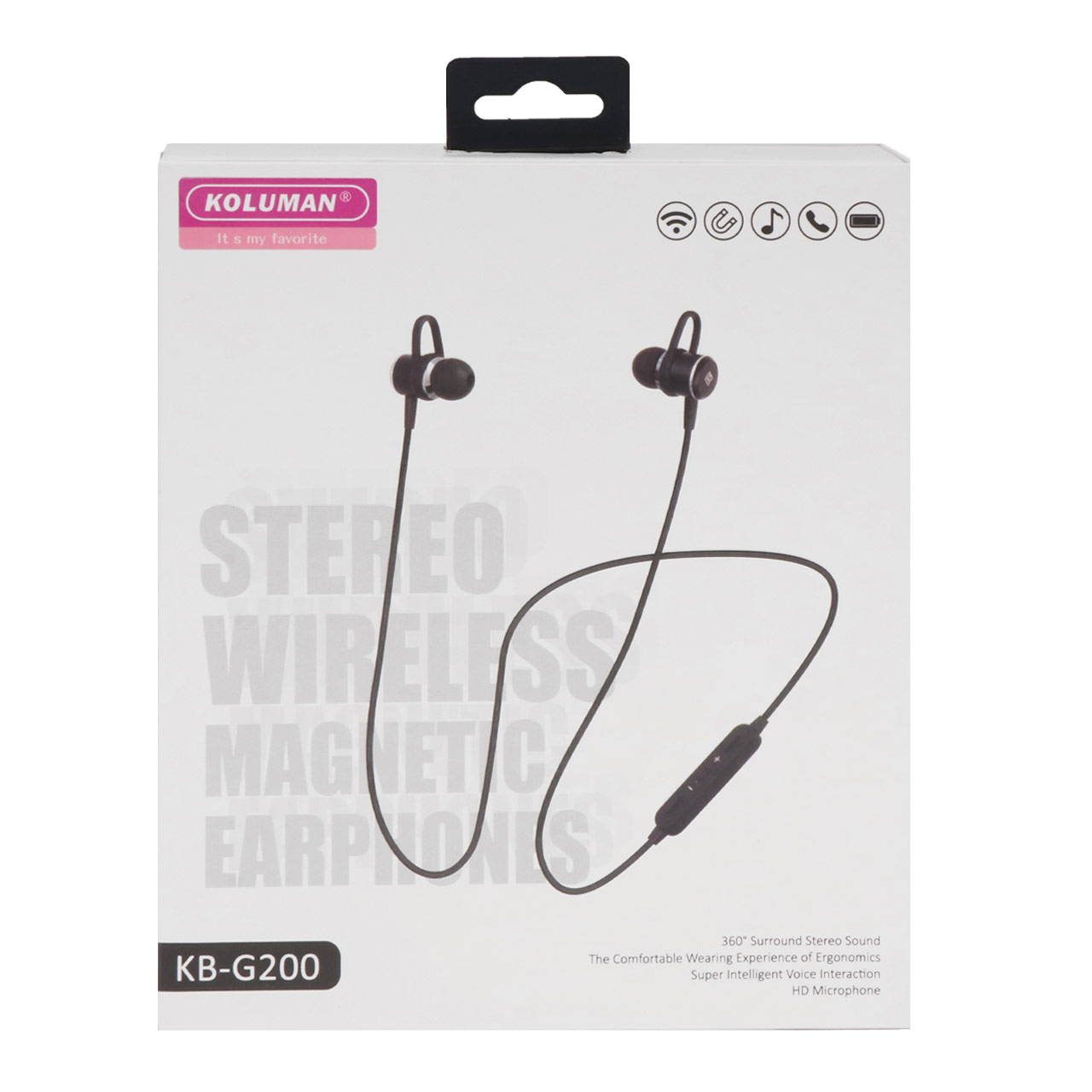 هندزفری گردنی بی سیم Koluman مدل KB-G200-مشکی - فروشگاه - پنل فروشگاهی eways