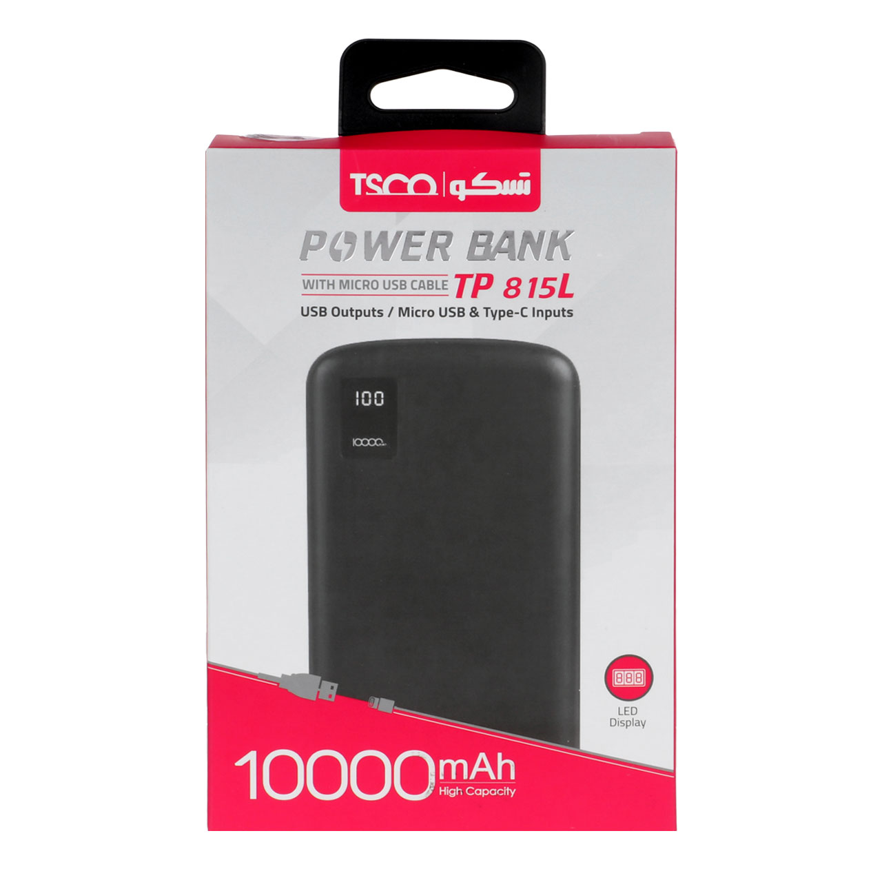 پاوربانک تسکو 10000 میلی آمپر مدل TP 815L - مشکی - فروشگاه - پنل فروشگاهی eways