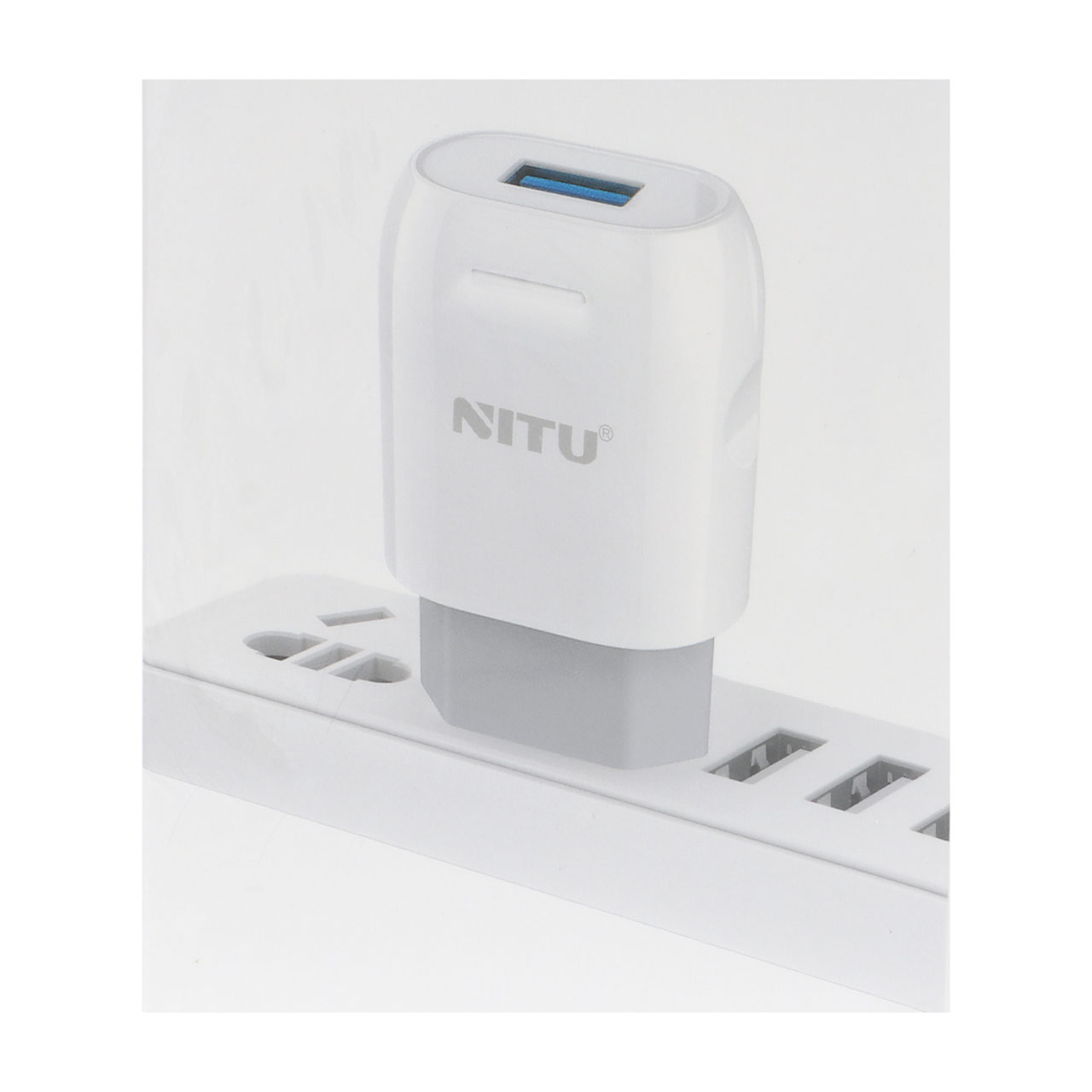 شارژر دیواری تک پورت NITU مدل NT-133 - سفید - فروشگاه - پنل فروشگاهی eways